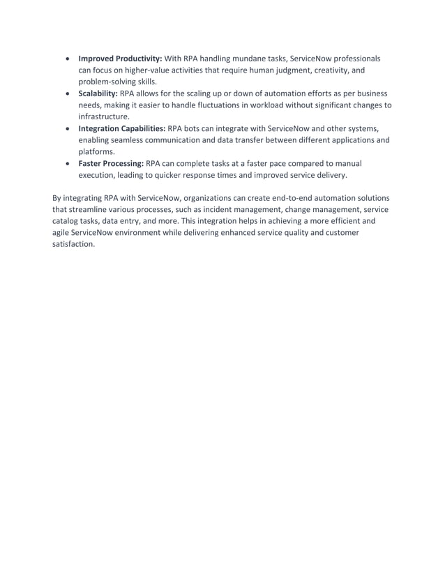 ServiceNow Automation and its Integration with RPA.pdf