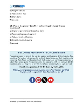 ServiceNow CIS-DF Certification Study Guide | PDF