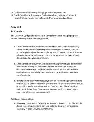 ServiceNow CIS-Discovery Exam Dumps 2024 | PDF