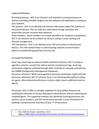 ServiceNow CIS-Discovery Exam Dumps 2024 | PDF