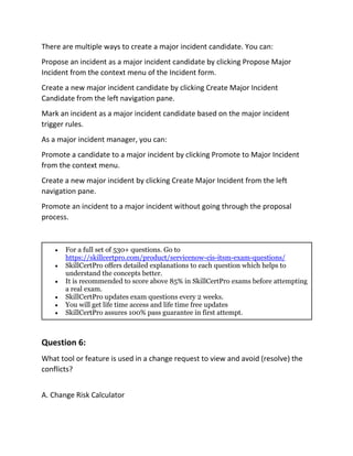 ServiceNow CIS-ITSM Exam Dumps & Questions [2024] | PDF