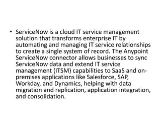 Servicenow connector | PPT