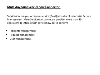 Servicenow connector | PPT