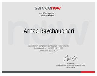 ServiceNow CSA | PPT