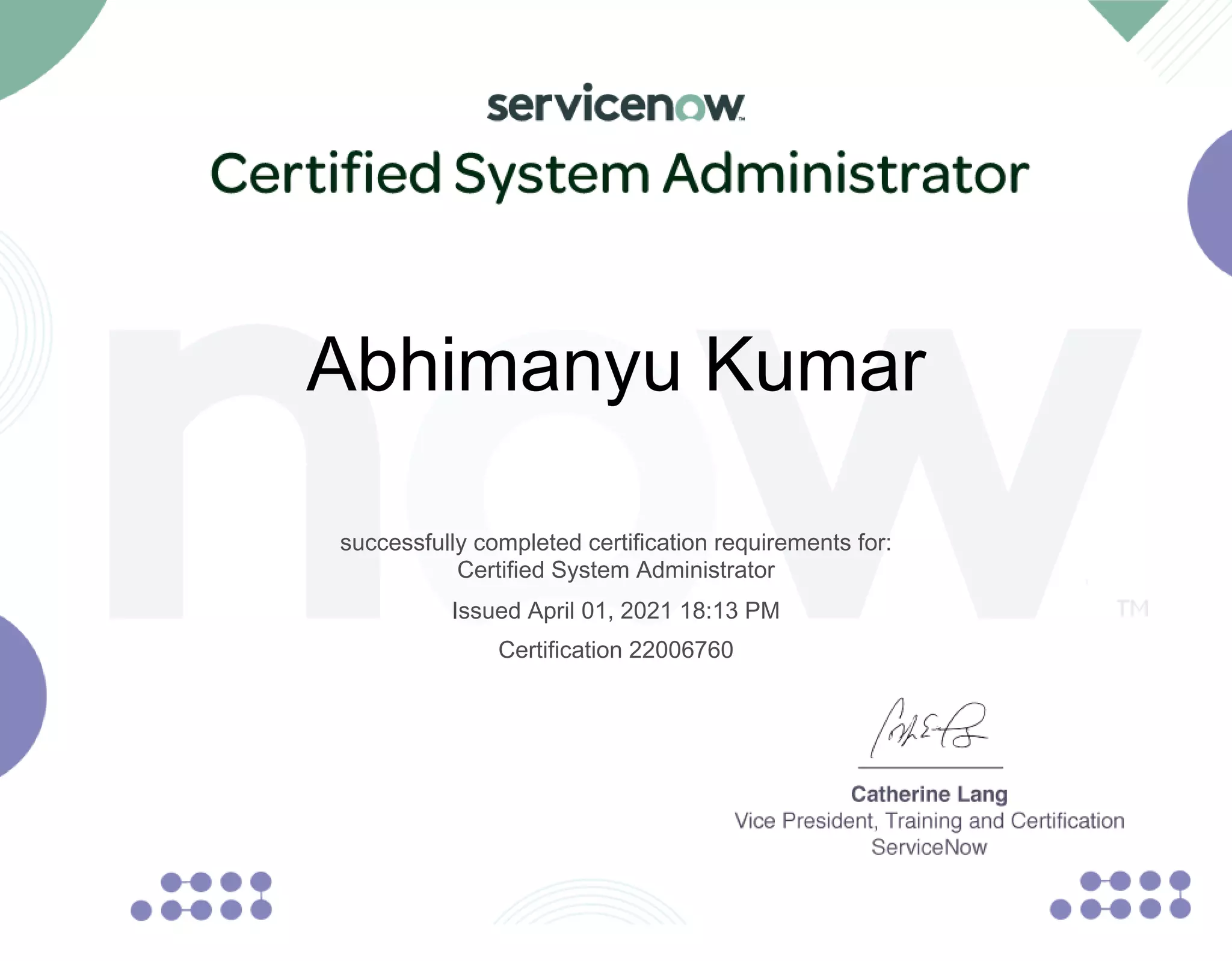 Certified System Administrator | PDF
