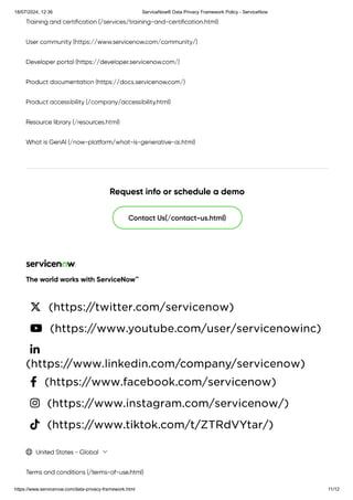 ServiceNow® Data Privacy Framework Policy.pdf