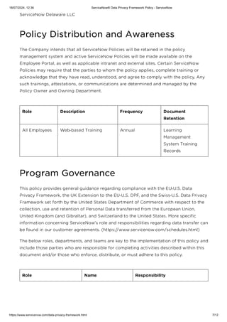 ServiceNow® Data Privacy Framework Policy.pdf