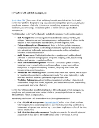 ServiceNow GRC and Risk management.pdf