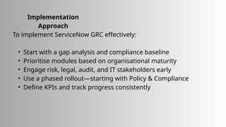 ServiceNow GRC: Everything You Need to Know | PPTX