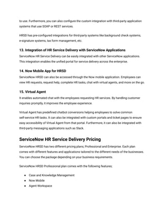 ServiceNow HR Service Delivery: Transforming HR into a Strategic ...