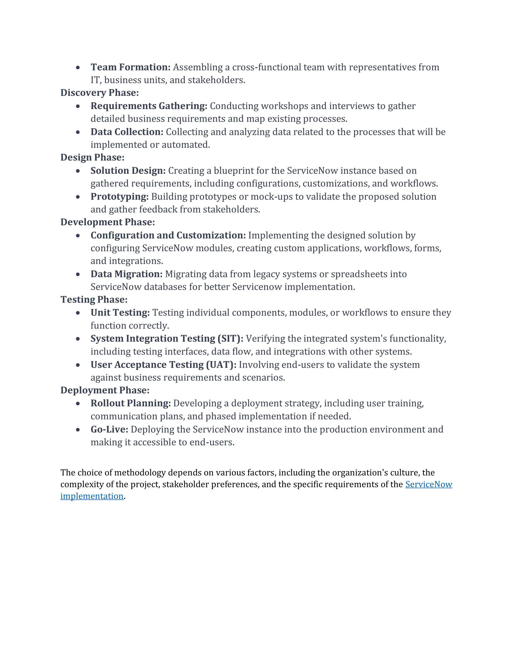 ServiceNow Implementation methodology.pdf