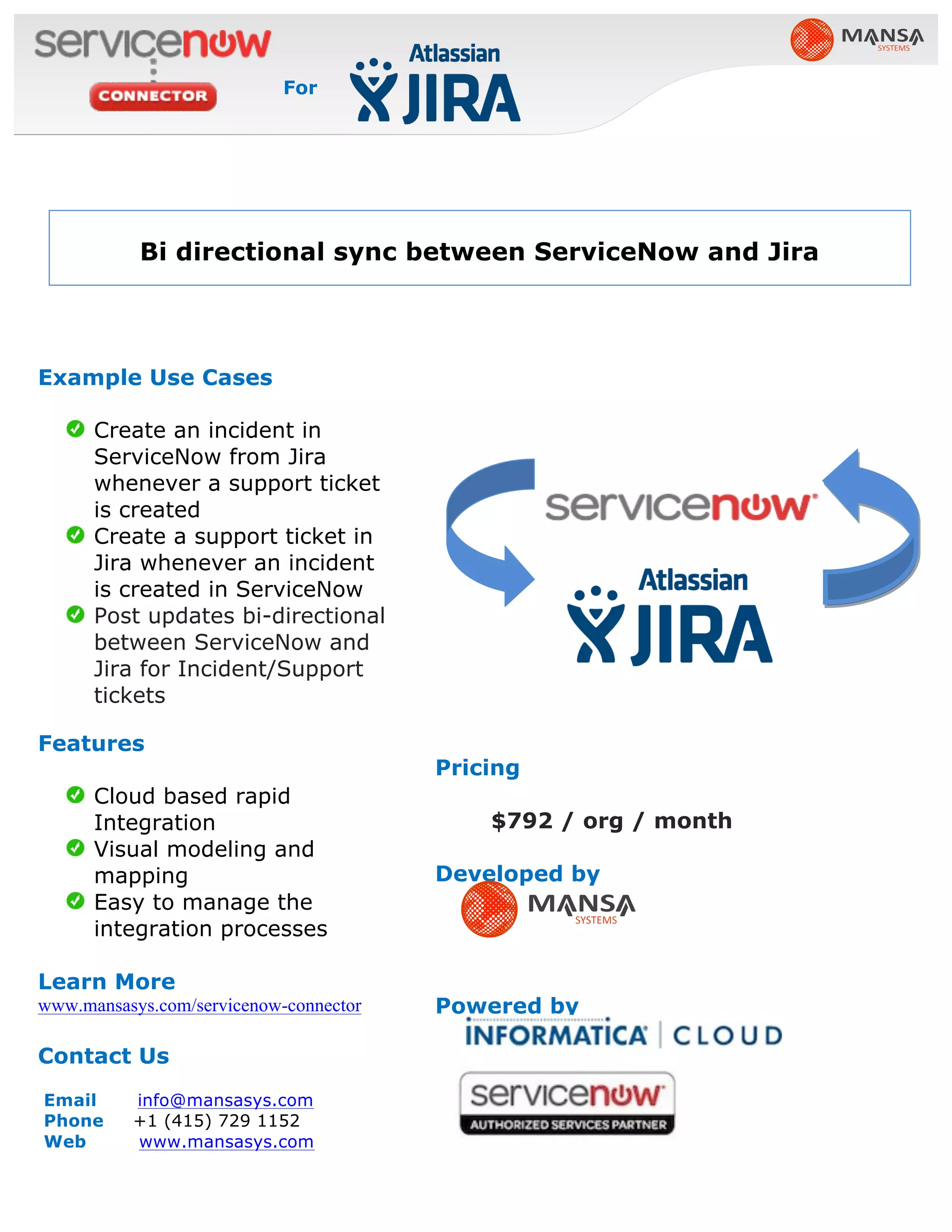 ServiceNow & Jira Integration | PDF