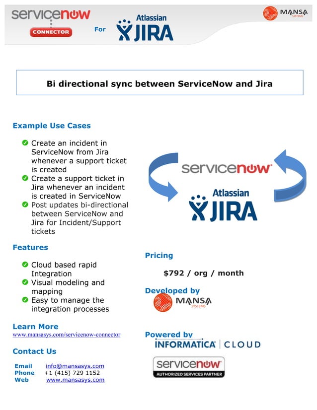 ServiceNow & Jira Integration | PDF ServiceNow & Jira Integration | PDF