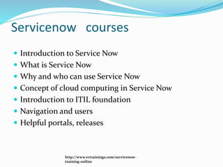 Servicenow ppt | PPTX