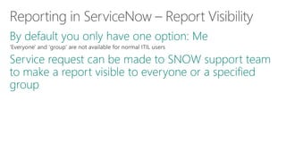 ServiceNow (SNOW) Reporting Explaind | PDF