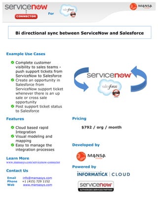 ServiceNow & Salesforce Integration | PDF
