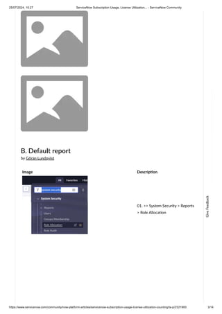 ServiceNow Subscription Usage, License Utilization, Counting Licensed ...
