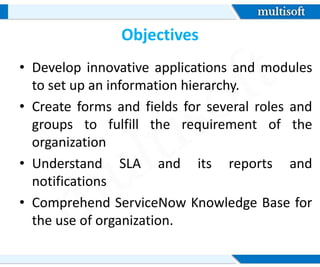 Service now training | PPTX | Information Services Industry | Industries