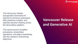 ServiceNow Vancover Release.pptx