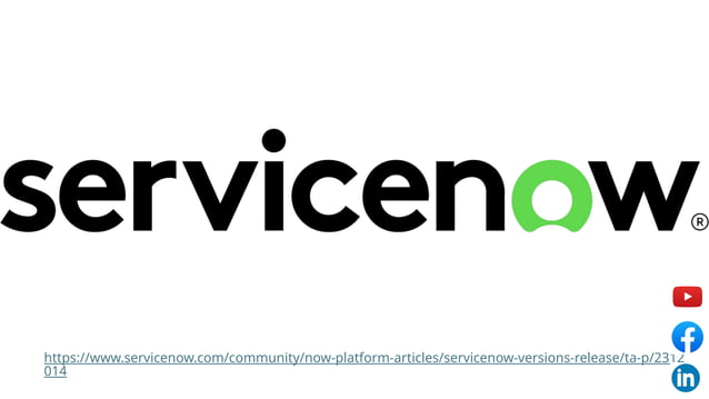 ServiceNow Versions Releases - all cities | PPTX | Computing ...