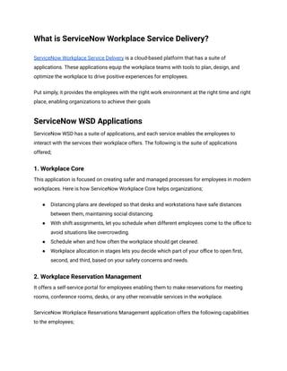 ServiceNow Workplace Service Delivery (WSD): Creating a Dynamic ...