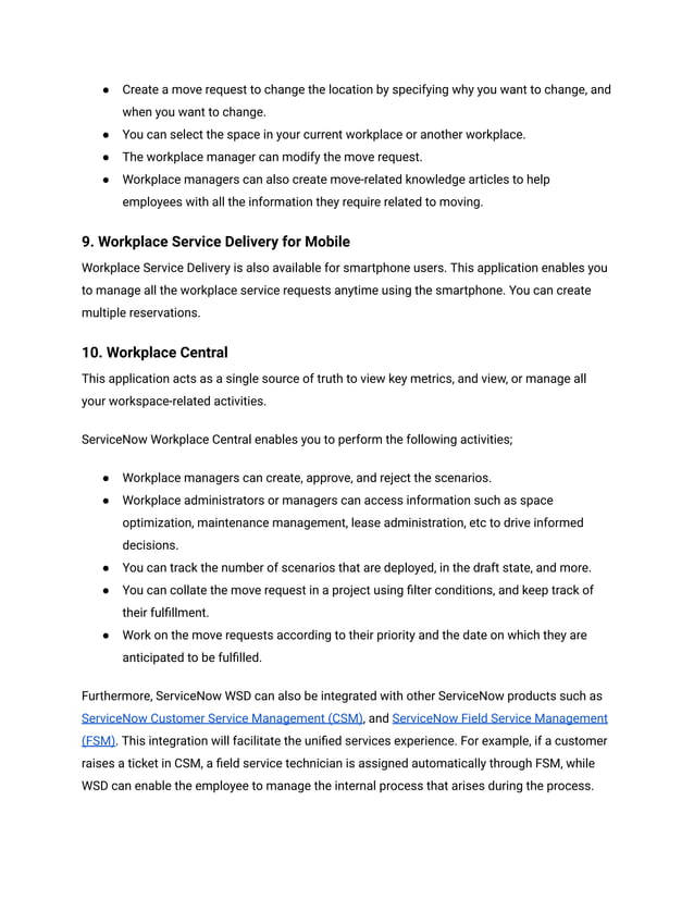 ServiceNow Workplace Service Delivery (WSD): Creating a Dynamic Workplace that Adapts to Your ...