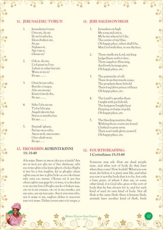 Service of songs programme | PDF