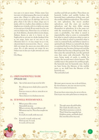 Service of songs programme | PDF