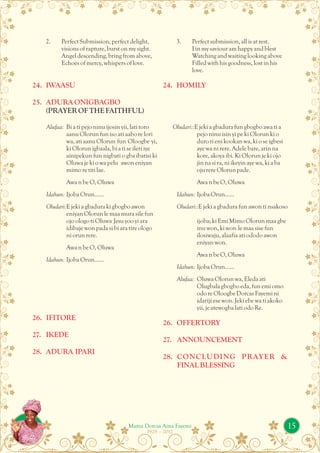 Service of songs programme | PDF