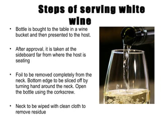 Service Of Wines | PPT