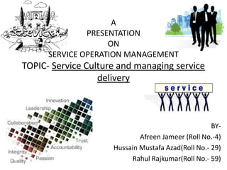 Service operation ppt | PPTX