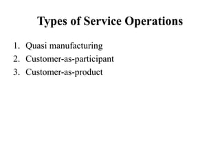 Service operations | PPTX