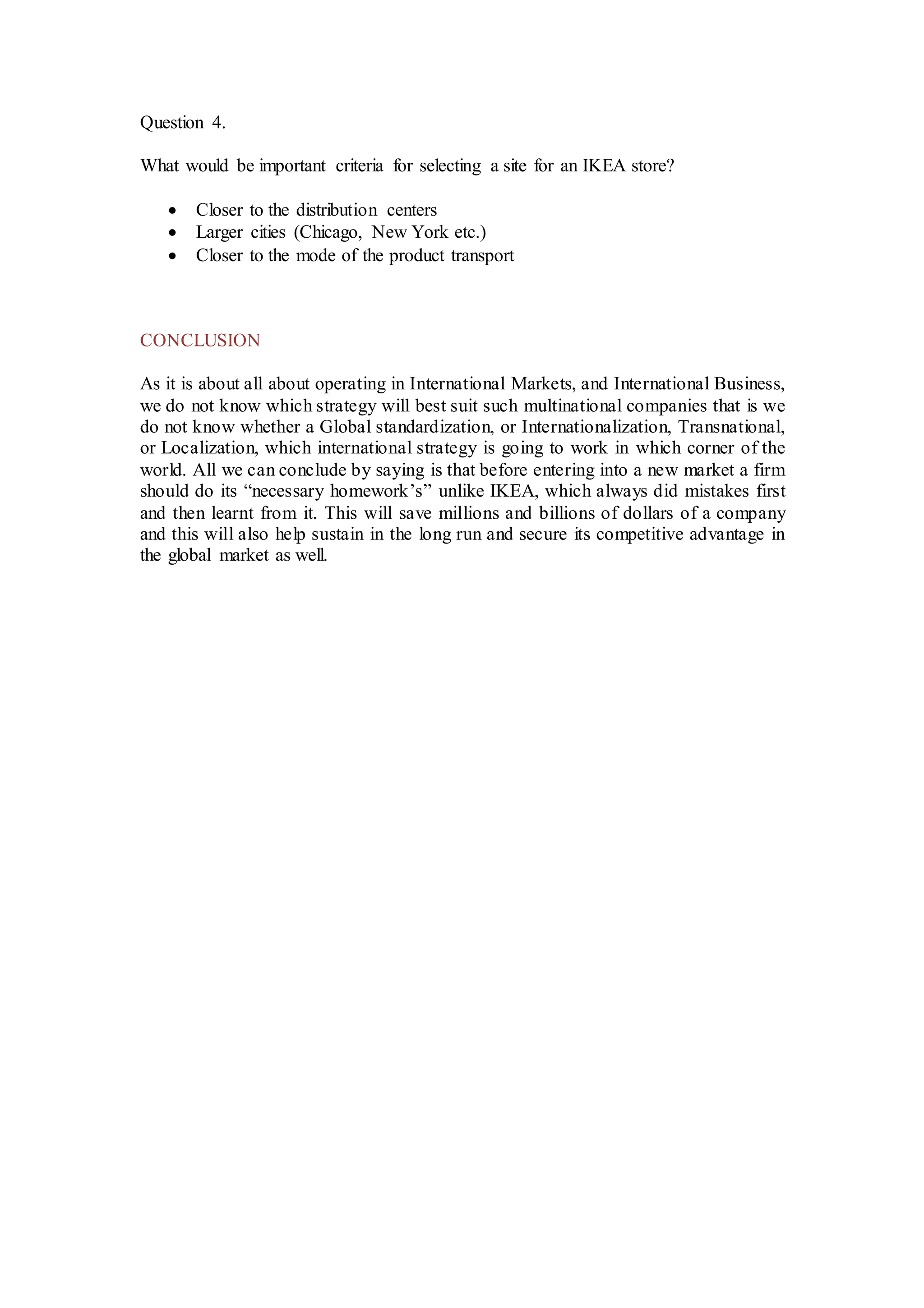 Assignment on Case- IKEA: DESIGN AND PRICING | DOCX