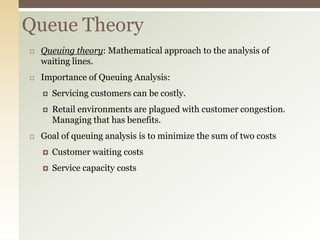 Customers Waiting in Lines - Service Operations - Yolanda Williams | PPTX