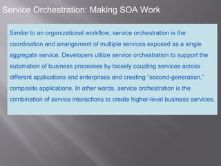 Service orchestration and soa | PPT