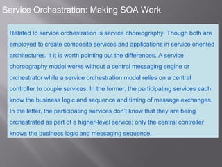 Service orchestration and soa | PPT
