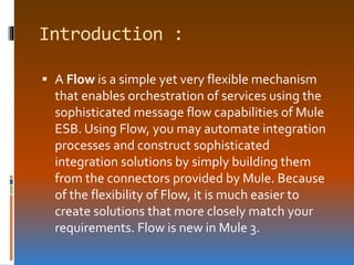 Service orchestration by using flows | PPTX