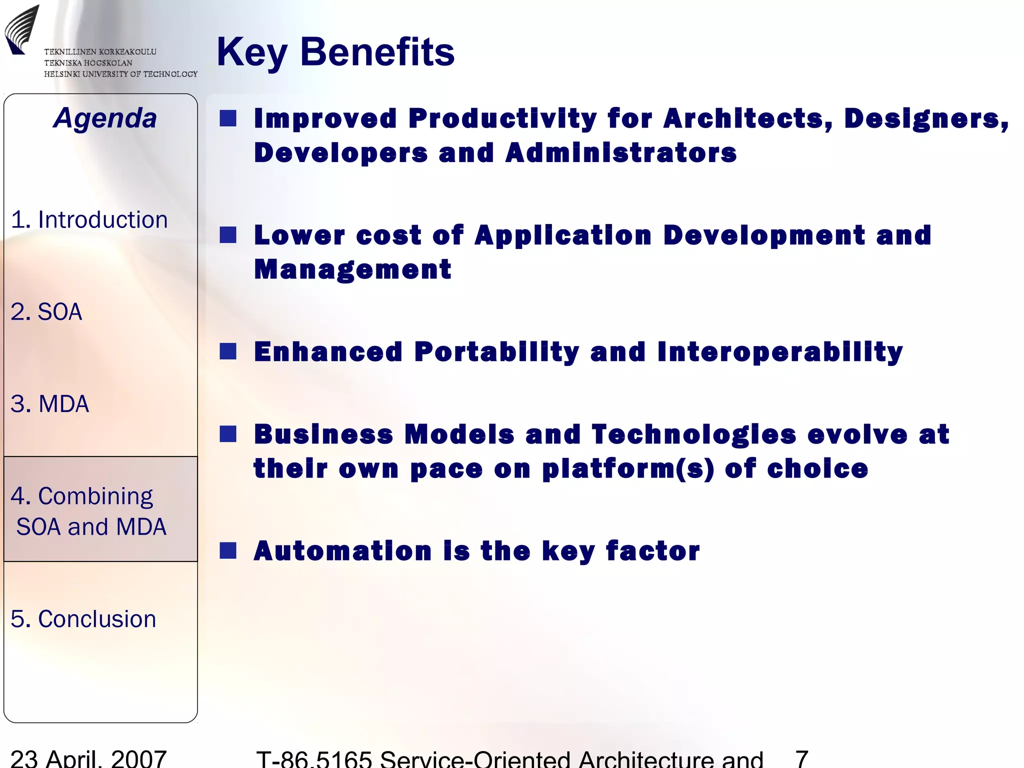 Service Oriented And Model Driven Architectures Ppt