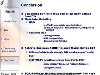 Service Oriented & Model Driven Architectures | PPT