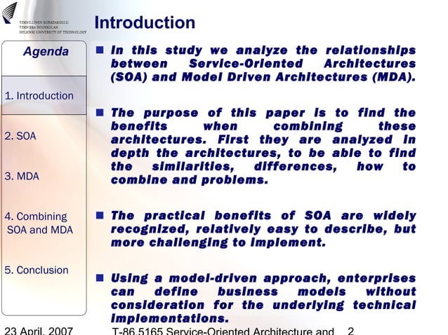 Service Oriented And Model Driven Architectures Ppt