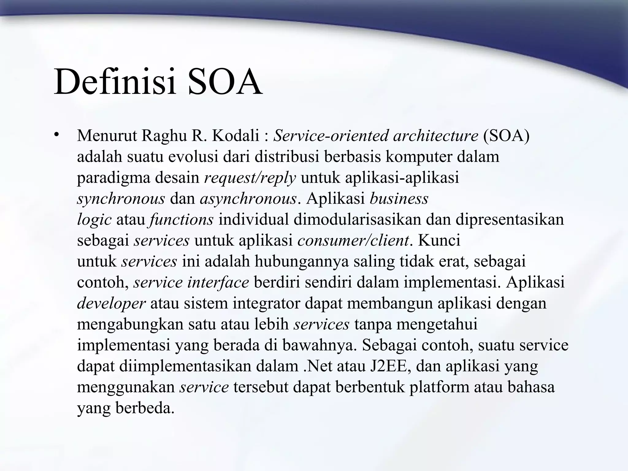 Service oriented architecture | PPT