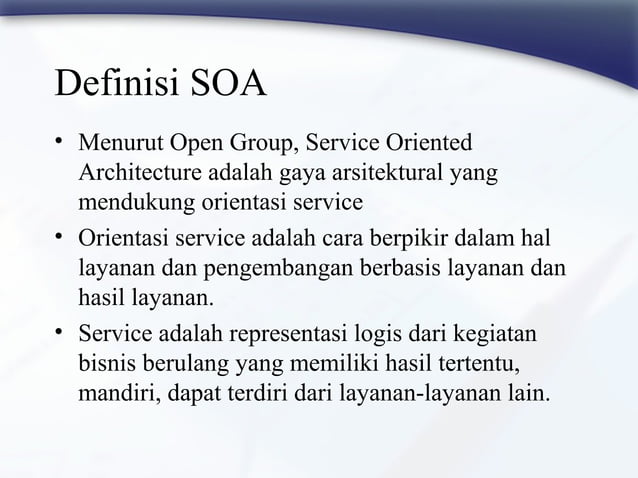 Service oriented architecture | PPT