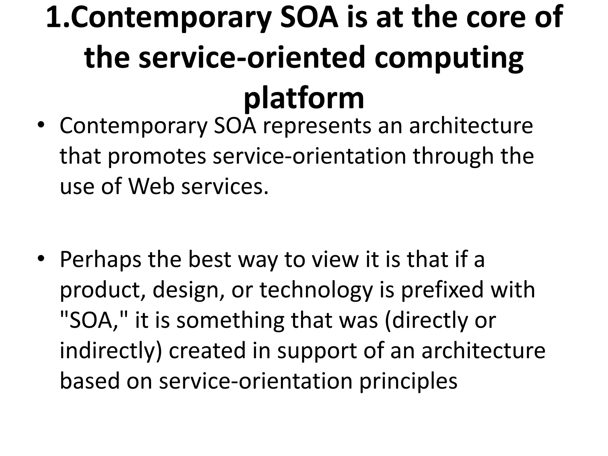 Service oriented architecture characteristics of soa | PPTX