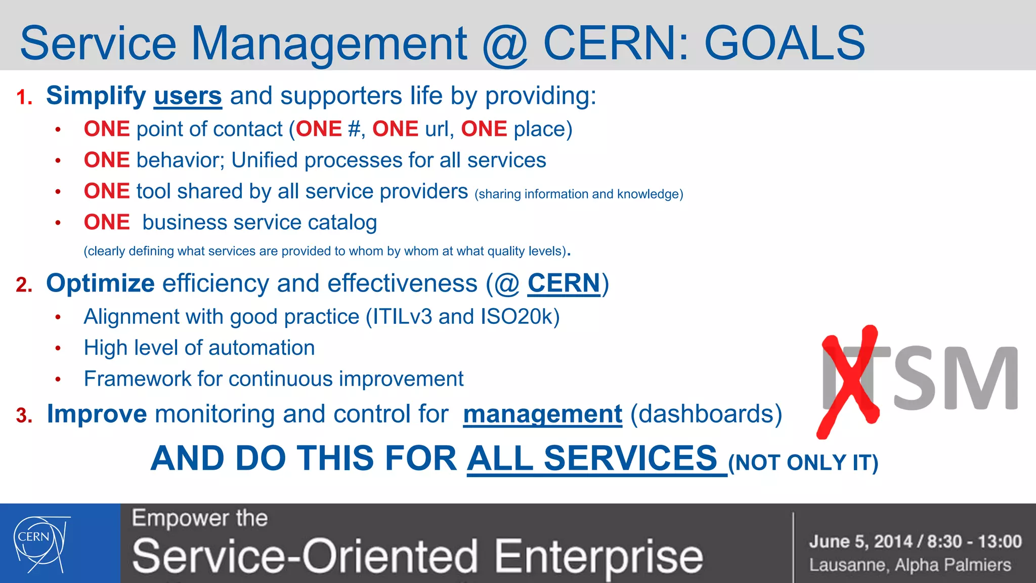 Build a city on Automation - ESM at CERN | PDF