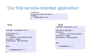 Service oriented programming with jolie part1 | PPT