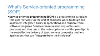 Service oriented programming with jolie part1 | PPT