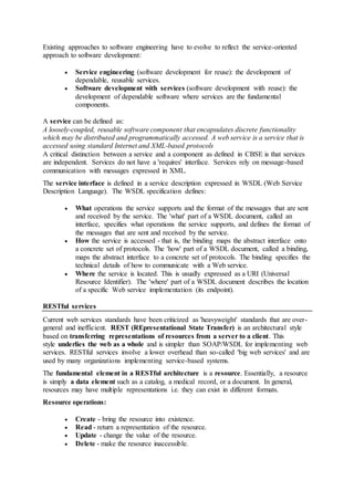 Service oriented software engineering | DOCX