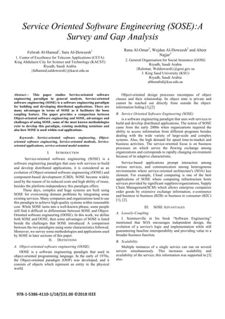 ServiceOrientedSoftwareEngineeringSOSEASurveyandGapAnalysis.pdf ...