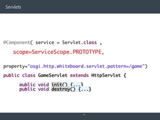 Service oriented web development with OSGi | PPT