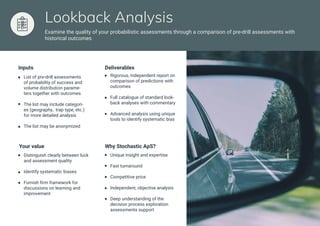 Oil and Gas exploration services - Stochastic ApS | PPT